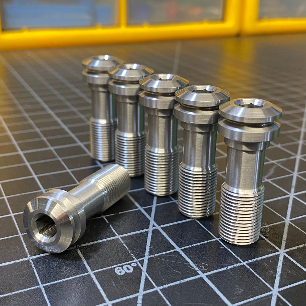 Fun Bolts for Chris King bolt on rear hub. – Pinner Machine Shop